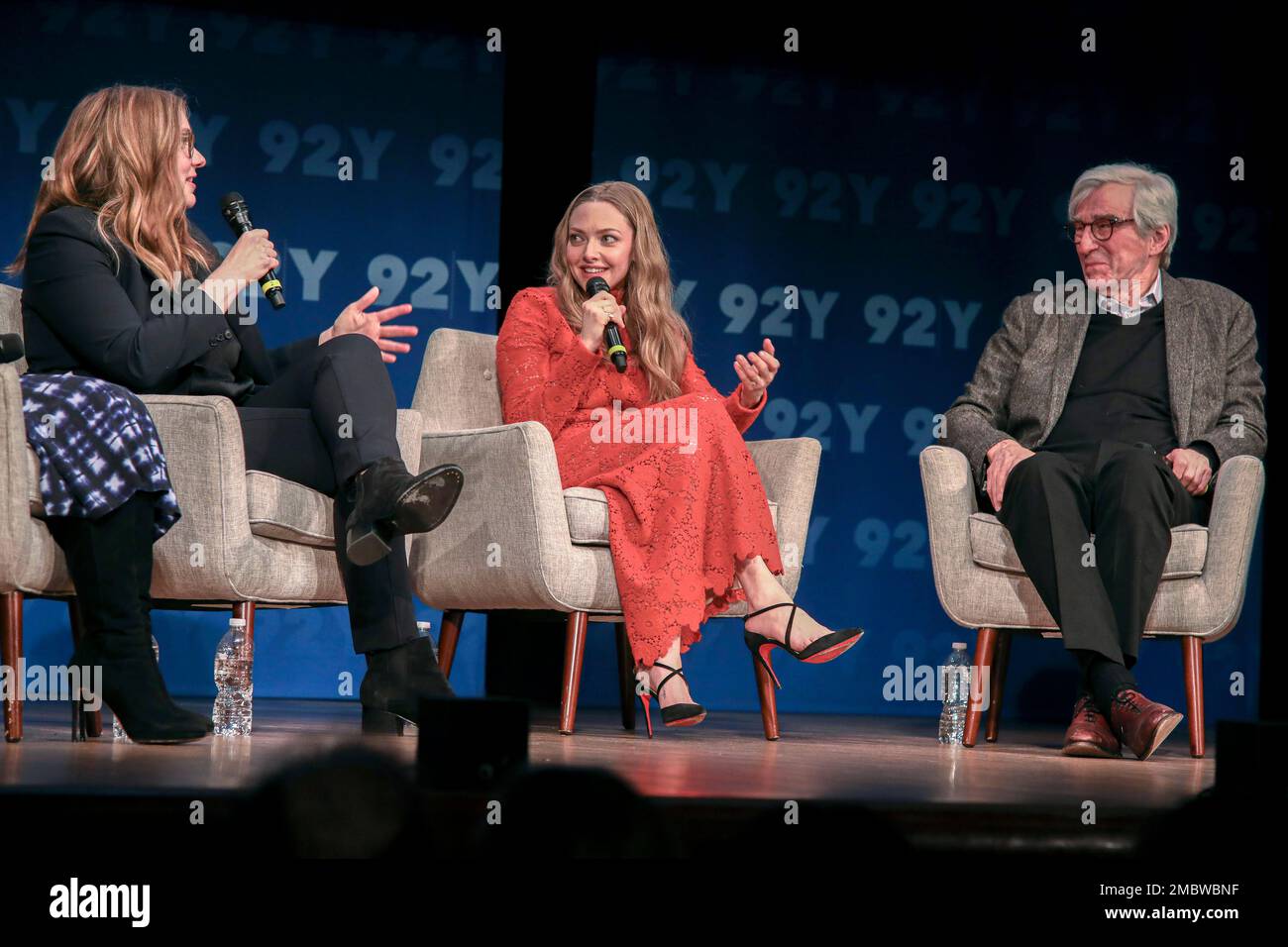 Show creator Liz Meriwether, from left, and actors Amanda Seyfried and ...