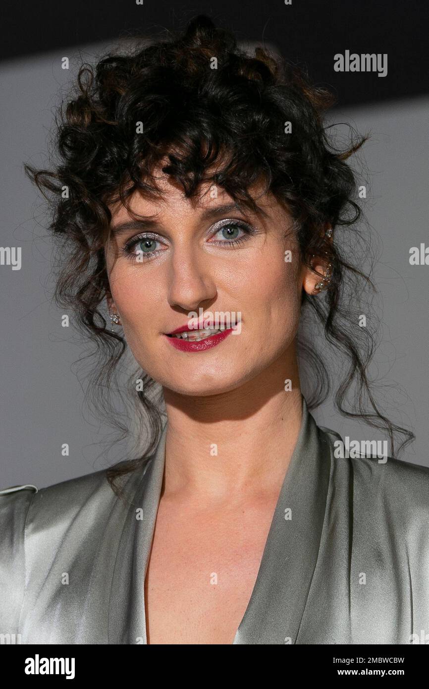 Bessie Carter poses for photographers upon arrival at the World ...