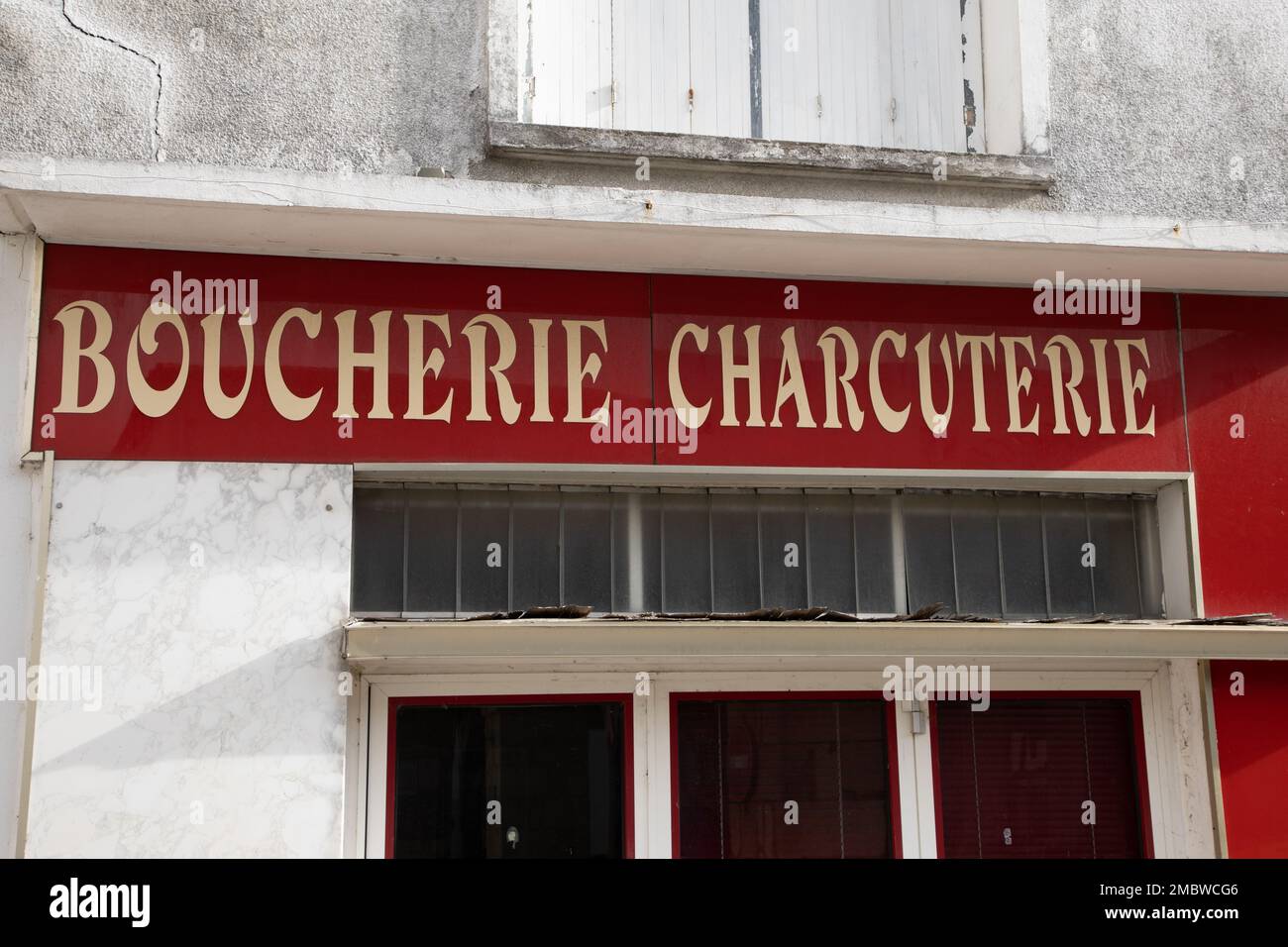 boucherie charcuterie vintage french sign of delicatessen butcher ...