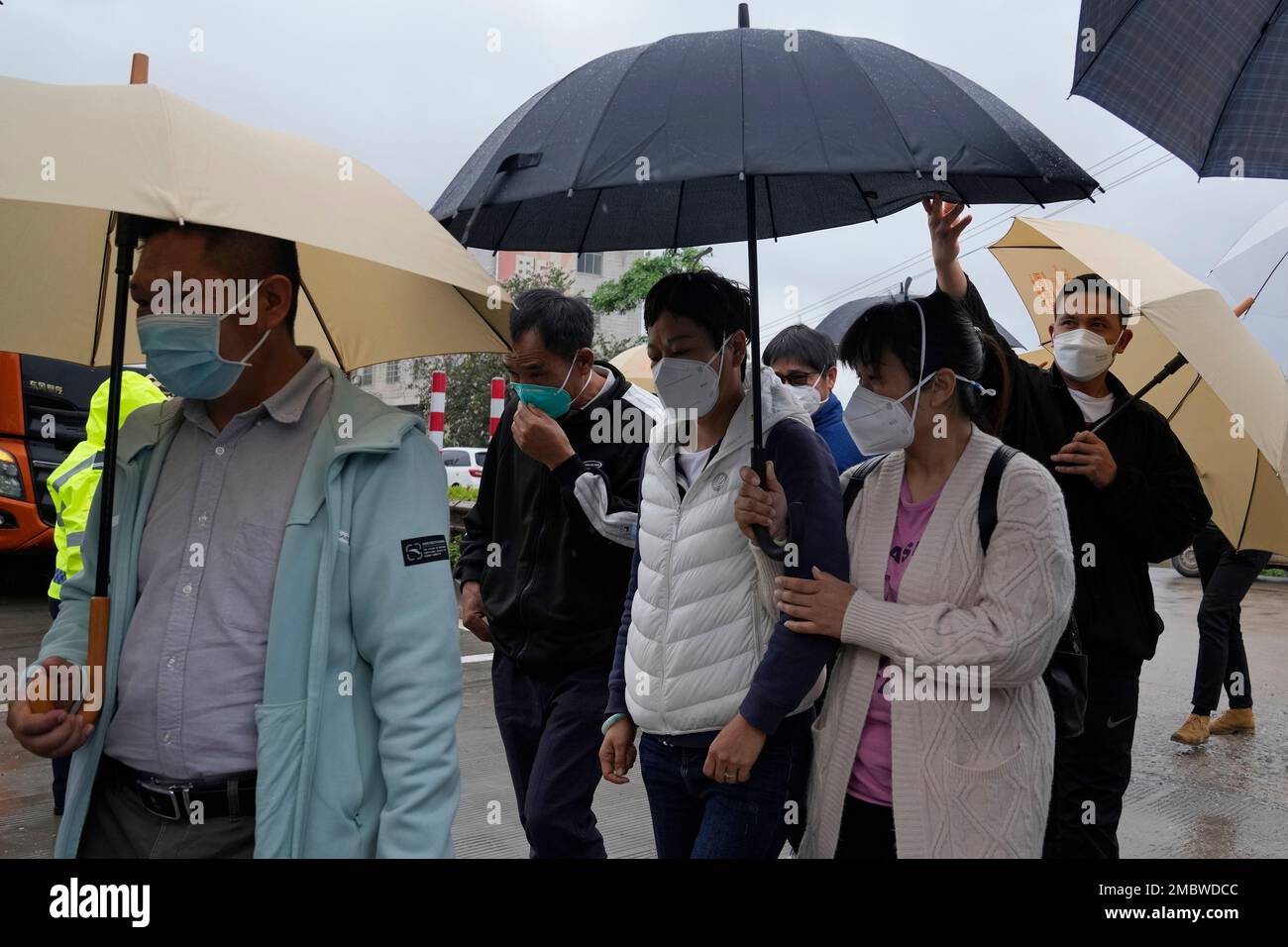 Relatives of passengers onboard the China Eastern Flight 5735 arrive ...
