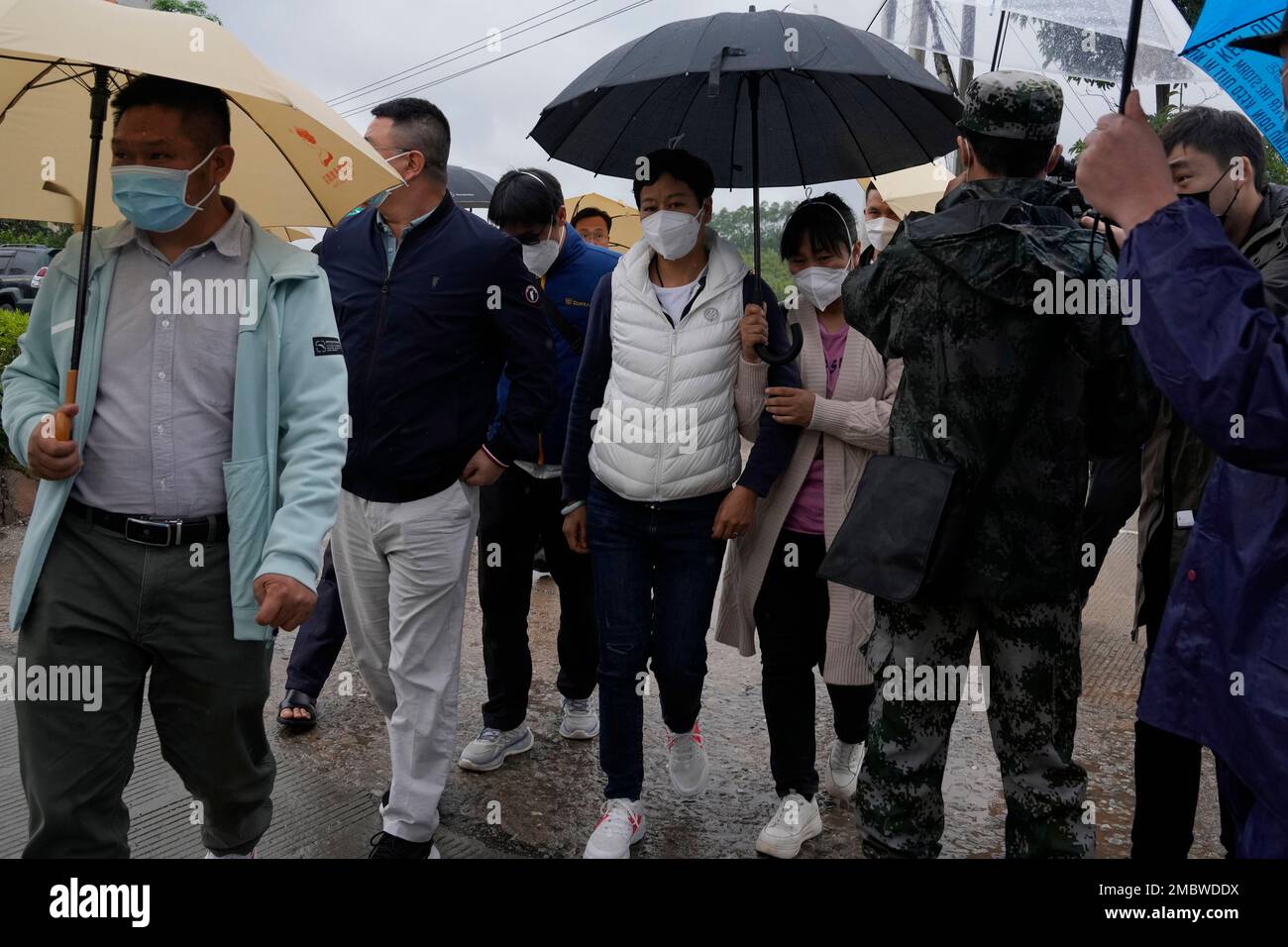 Relatives of passengers onboard the China Eastern Flight 5735 arrive ...