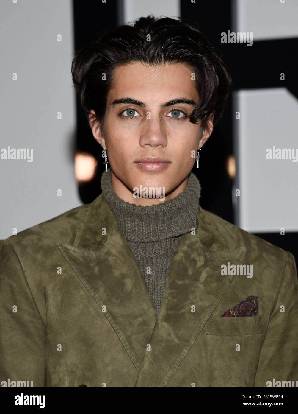 Nic Kaufmann attends the Ralph Lauren Fall/Winter 2022 fashion show at ...