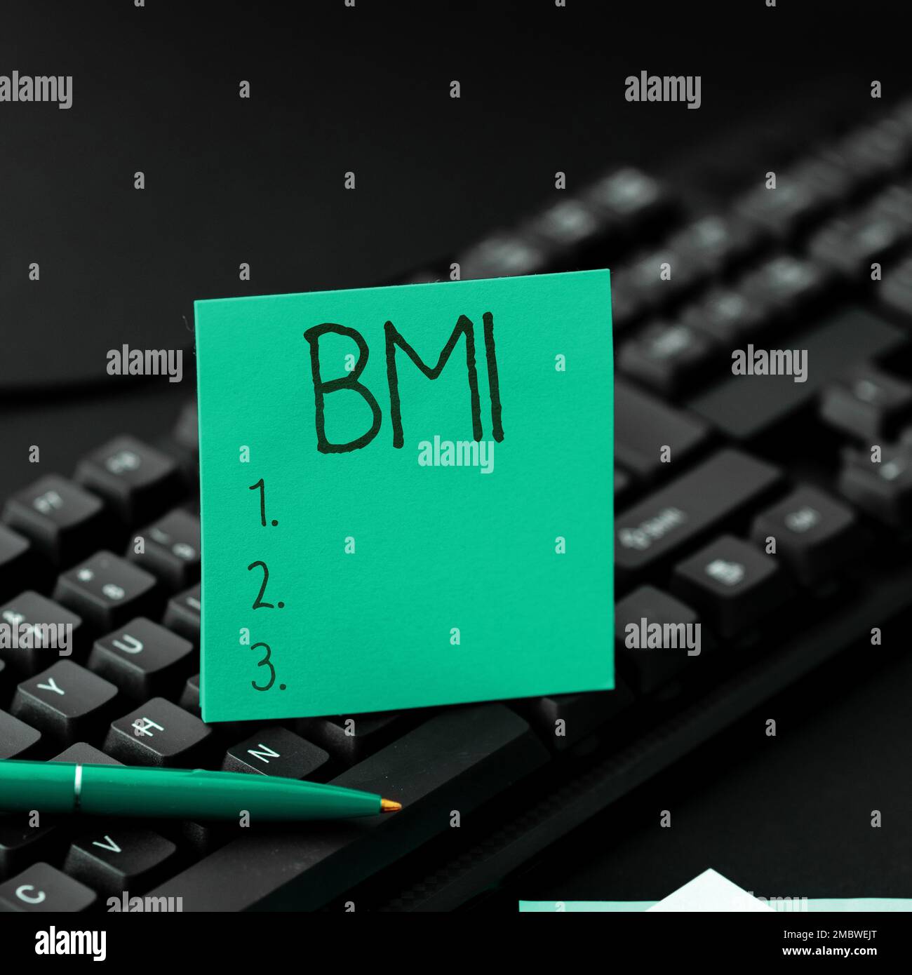 Text showing inspiration Bmi. Business approach Method of estimating ...