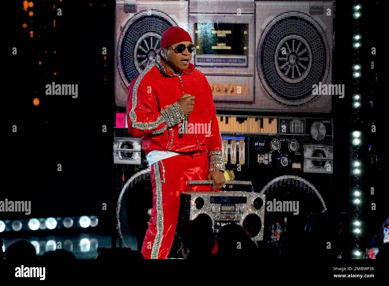 LL Cool J performs a medley at the iHeartRadio Music Awards on Tuesday ...