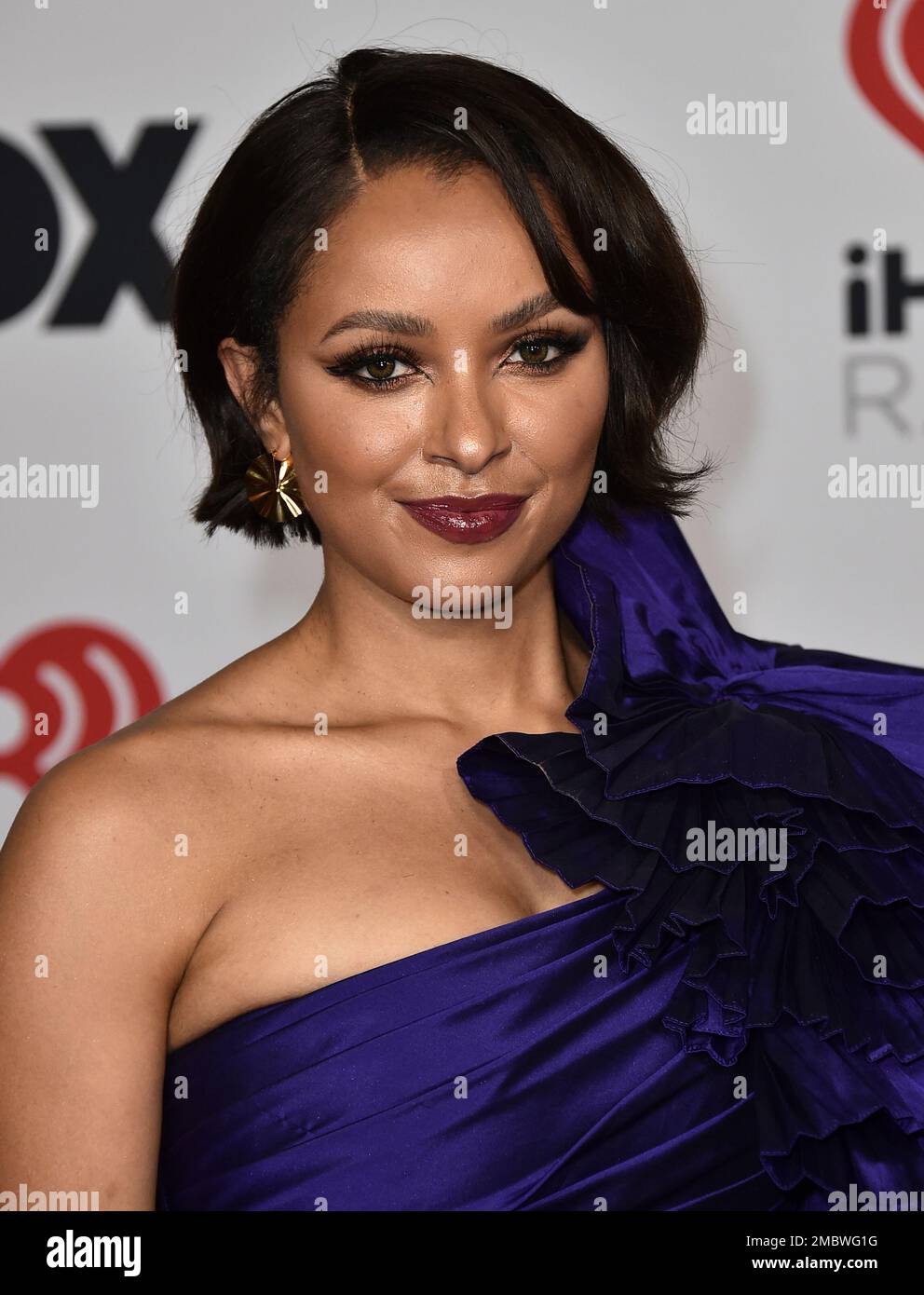 Kat Graham arrives at the iHeartRadio Music Awards on Tuesday, March 22 ...