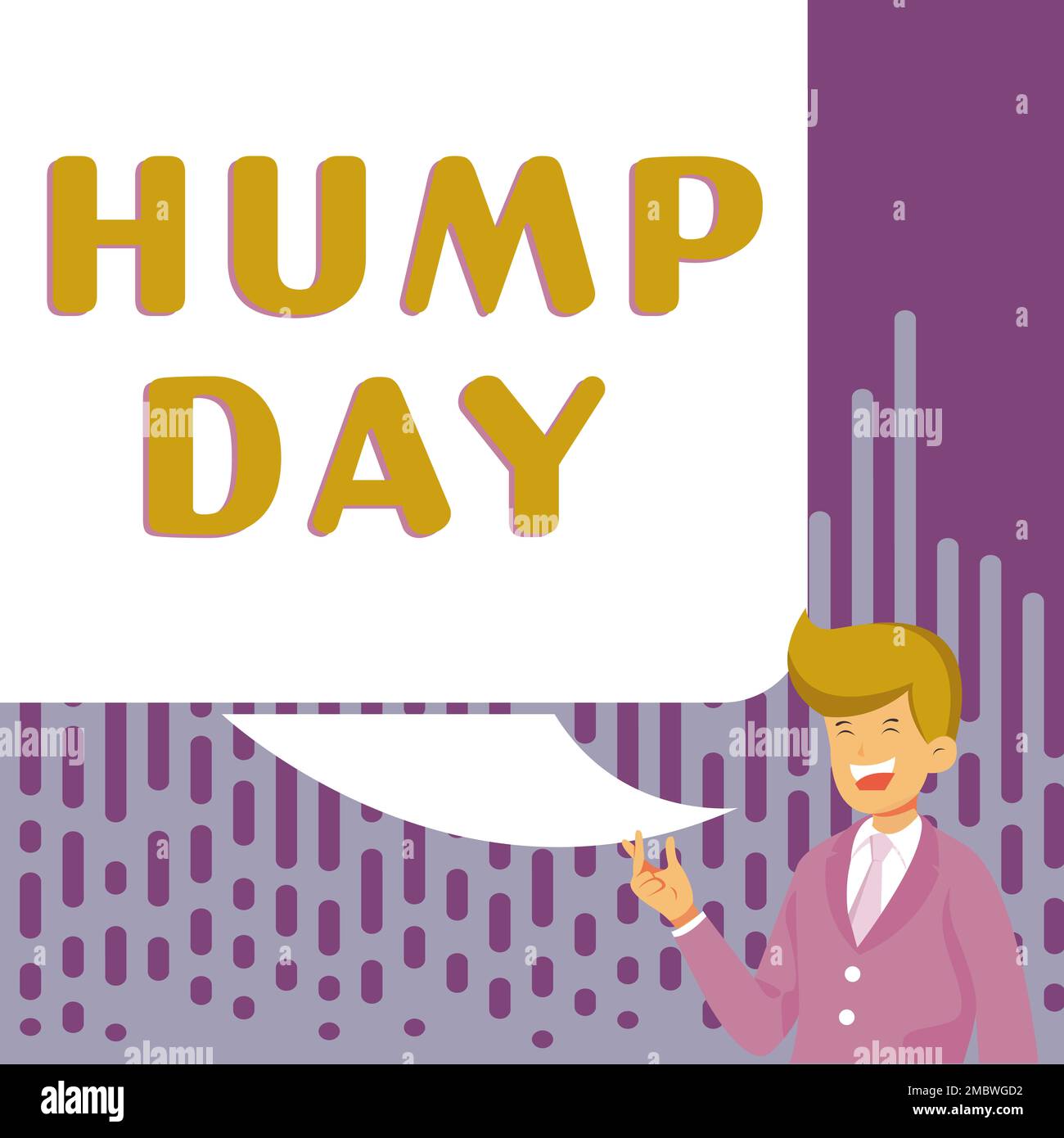 Hand writing sign Hump Day. Word Written on climbing a proverbial hill ...