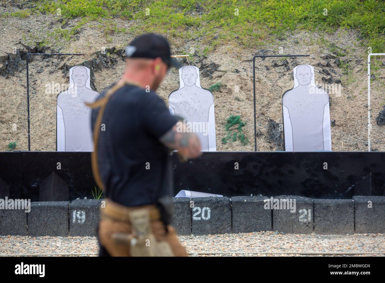 Lieutenant Joshua Riley, a Special Response Team (SRT) team member with ...