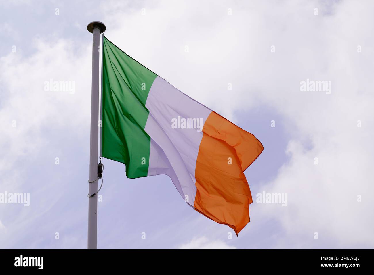 Wavy flag of ireland hi-res stock photography and images - Alamy