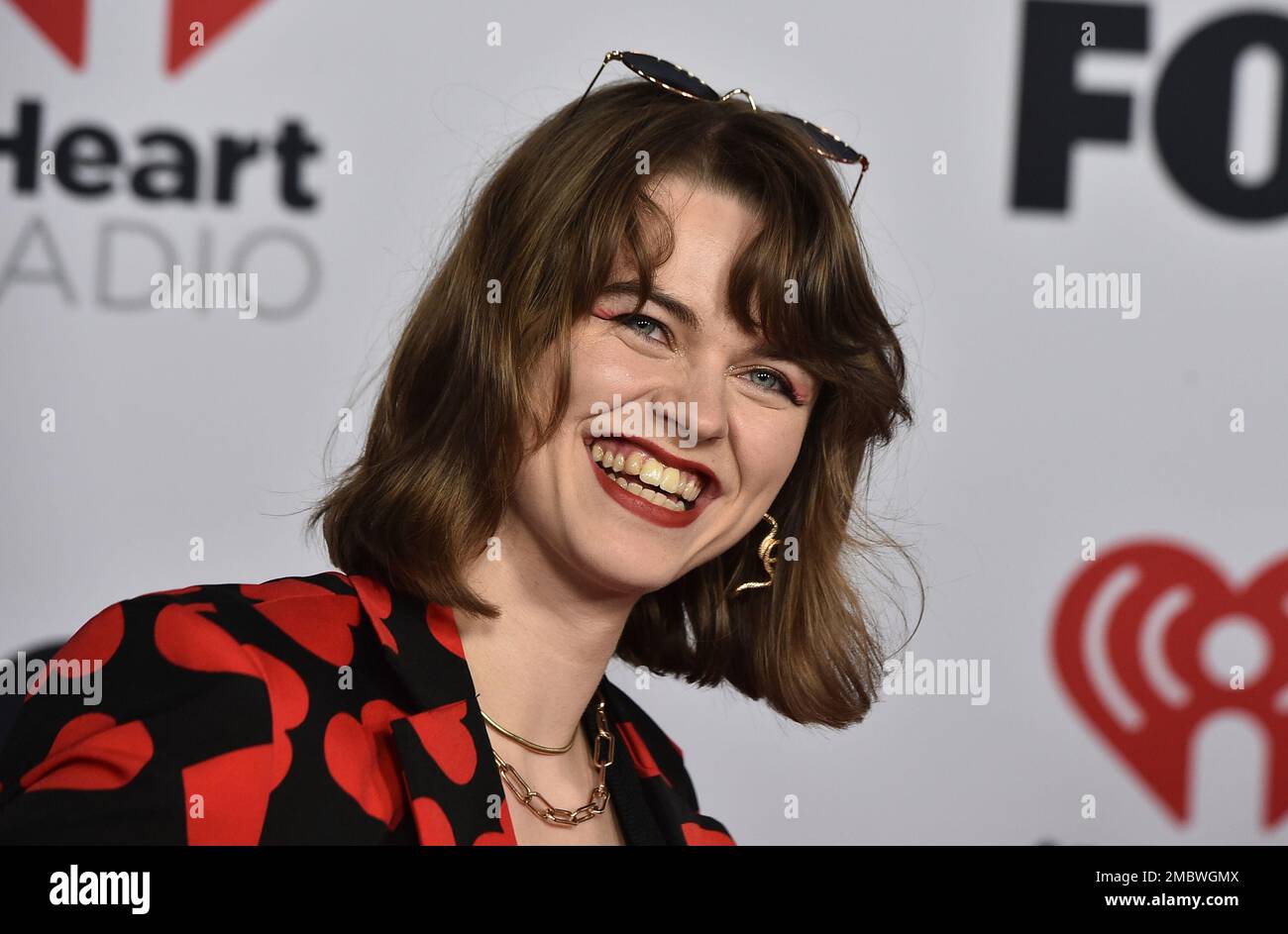 Ellie Dixon arrives at the iHeartRadio Music Awards on Tuesday, March ...