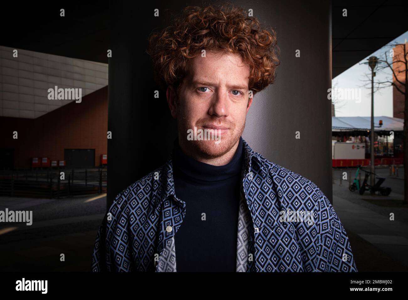 Scott Lazer poses for portrait photographs for the film 'West By God ...