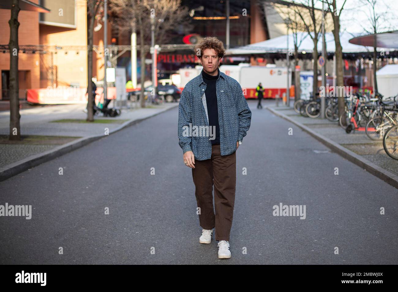 Scott Lazer poses for portrait photographs for the film 'West By God ...