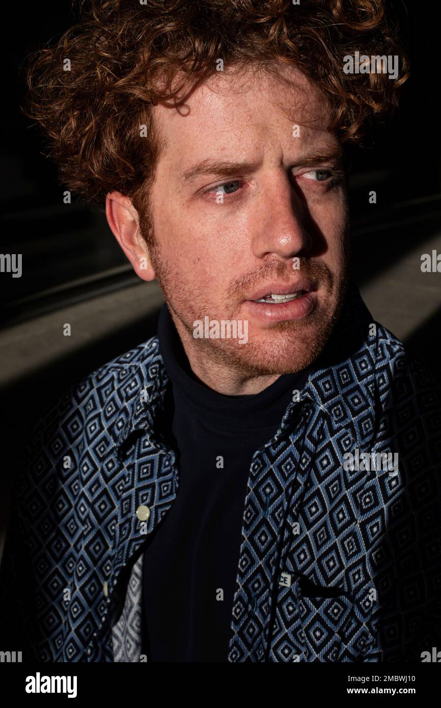 Scott Lazer poses for portrait photographs for the film 'West By God ...
