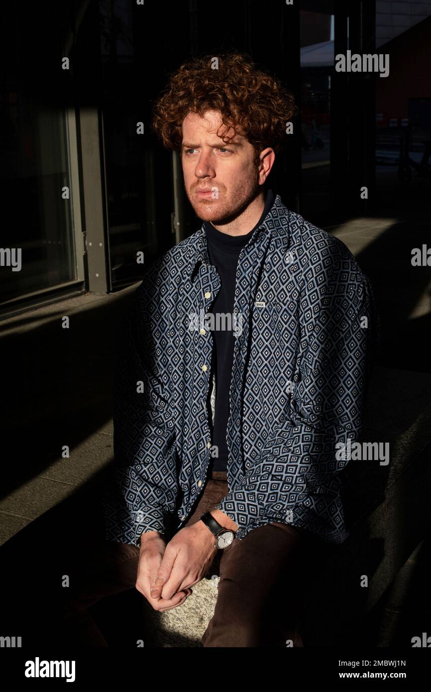 Scott Lazer poses for portrait photographs for the film 'West By God ...