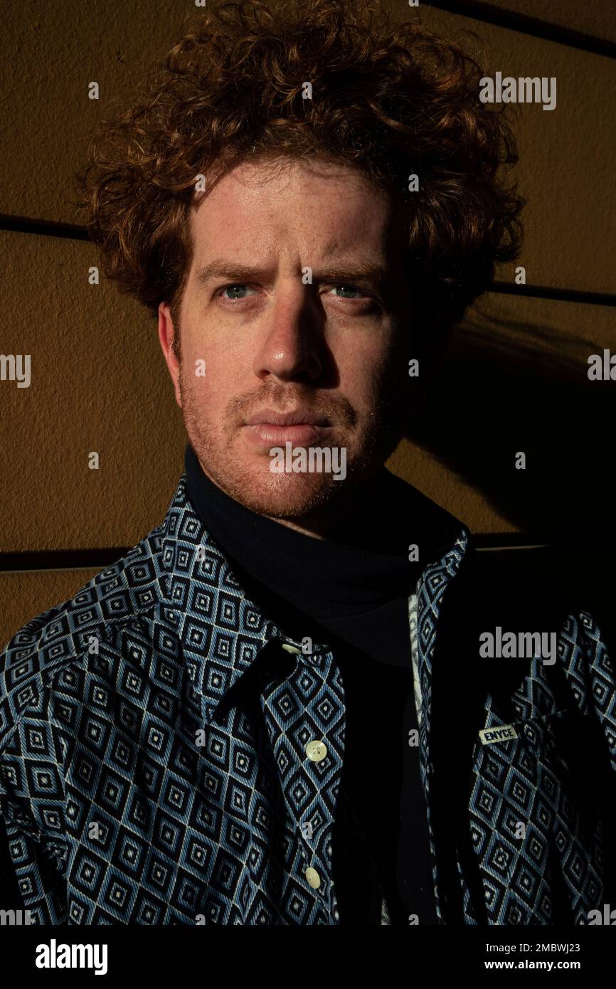 Scott Lazer poses for portrait photographs for the film 'West By God ...