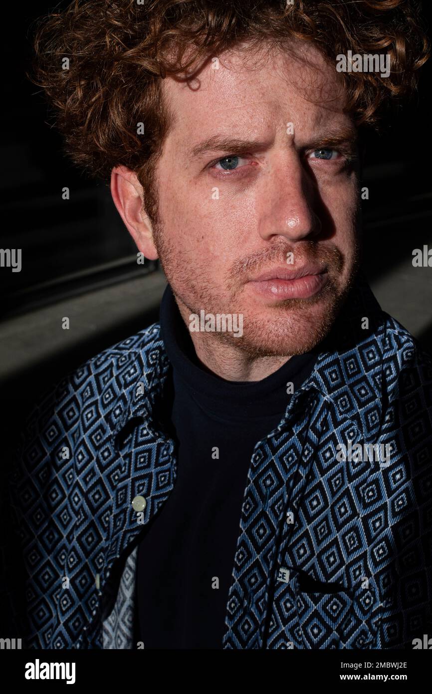 Scott Lazer poses for portrait photographs for the film 'West By God ...