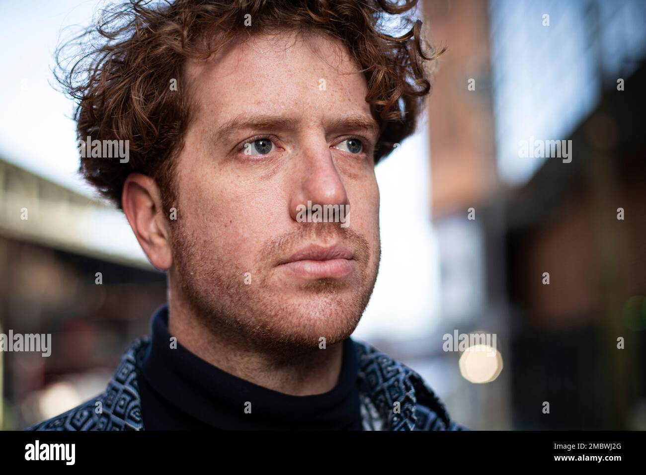 Scott Lazer poses for portrait photographs for the film 'West By God ...