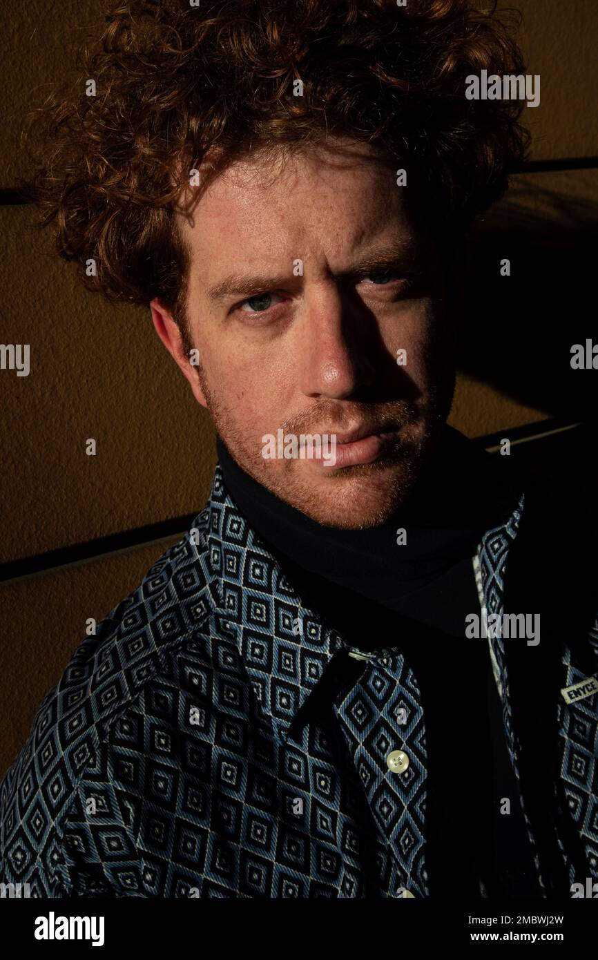 Scott Lazer poses for portrait photographs for the film 'West By God ...