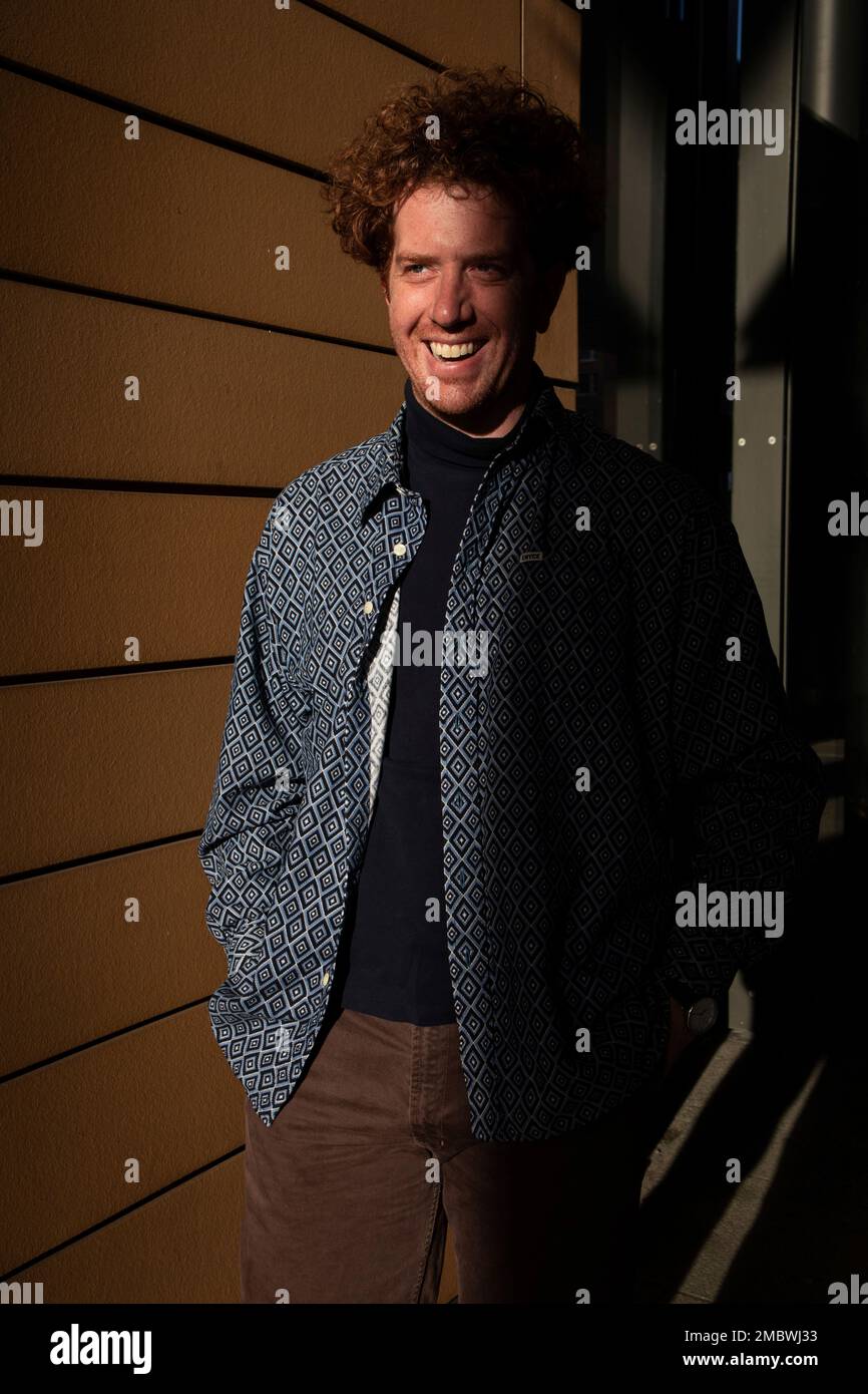 Scott Lazer poses for portrait photographs for the film 'West By God ...