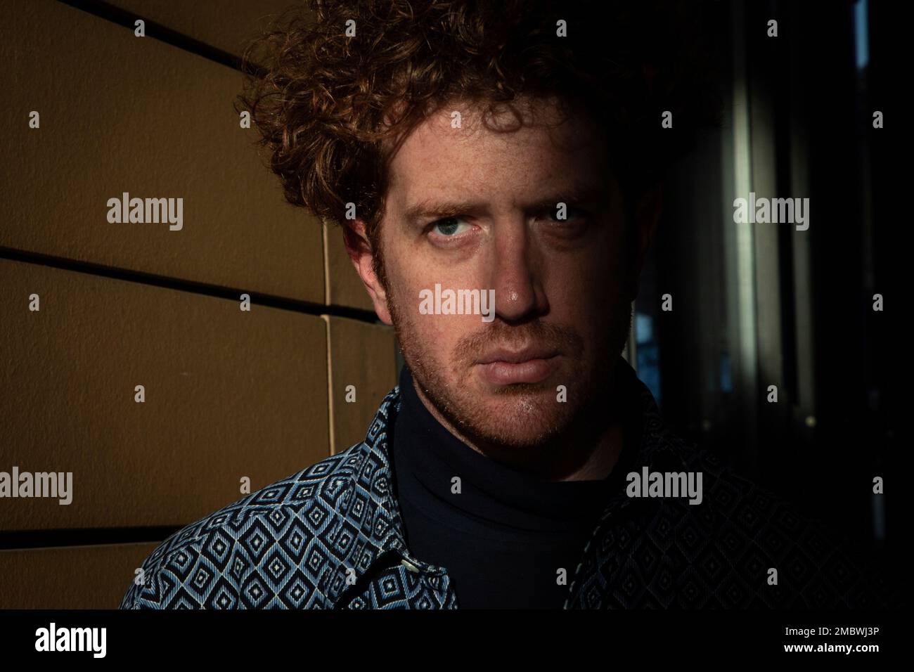 Scott Lazer poses for portrait photographs for the film 'West By God ...