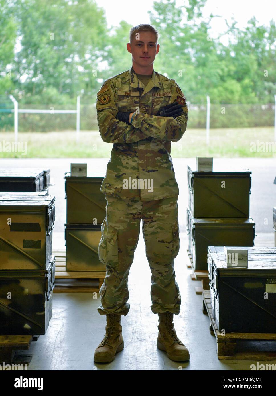 U.S. Air Force Airman 1st Class Riston Mais, 86th Munitions Squadron ...