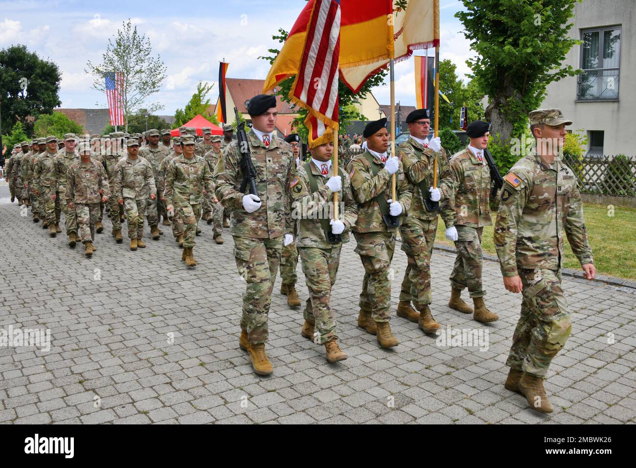 U.S. Soldiers with the 18th Combat Sustainment Support Battalion attend ...