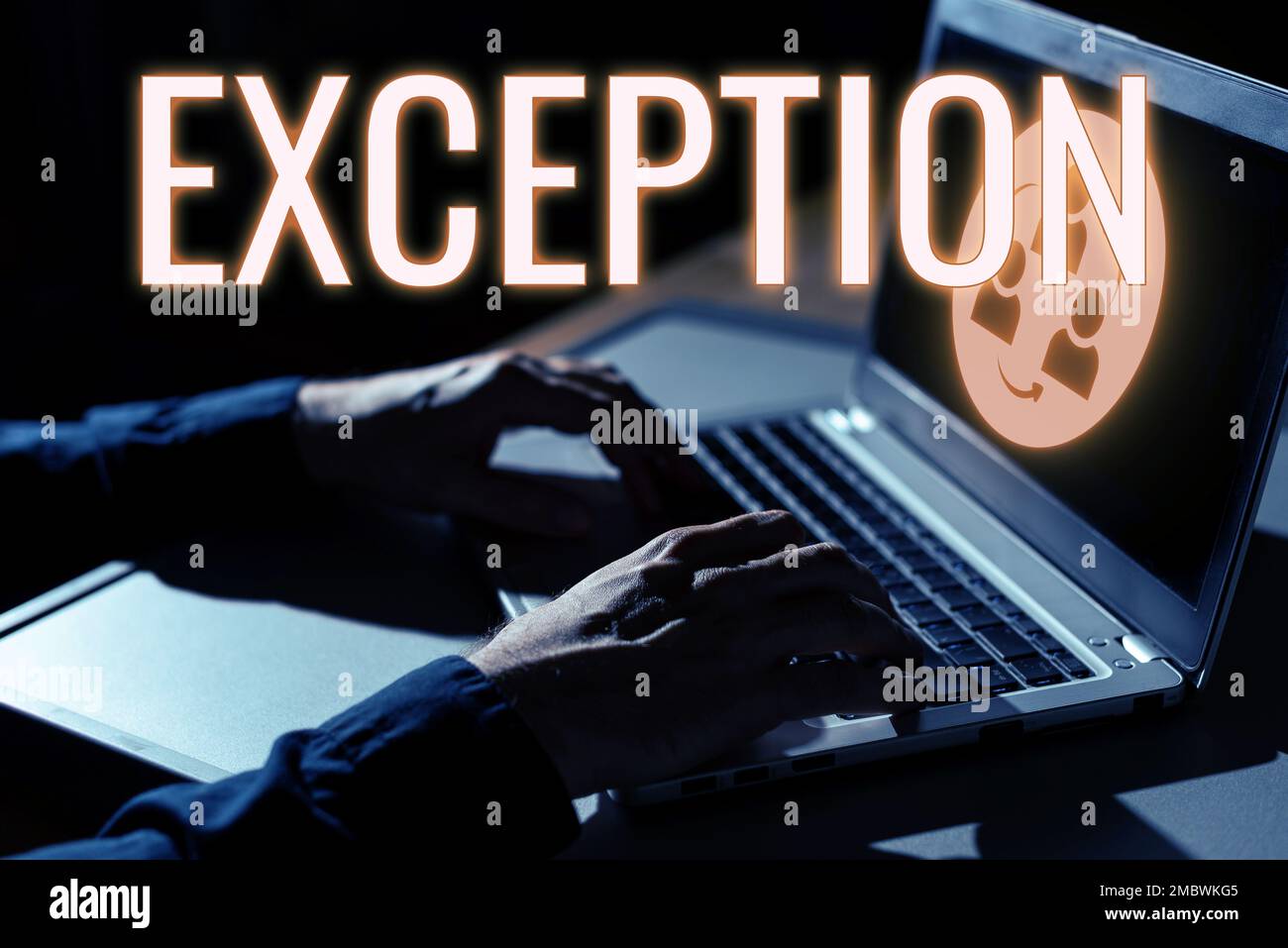 Writing Displaying Text Exception Concept Meaning Person Or Thing That Is Excluded From General