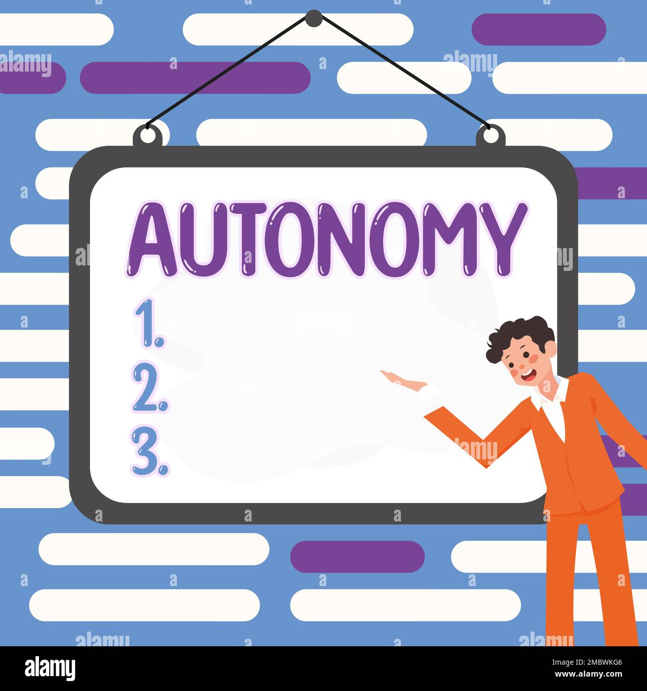 Conceptual display Autonomy. Business idea vehicle that can guide itself without human ...