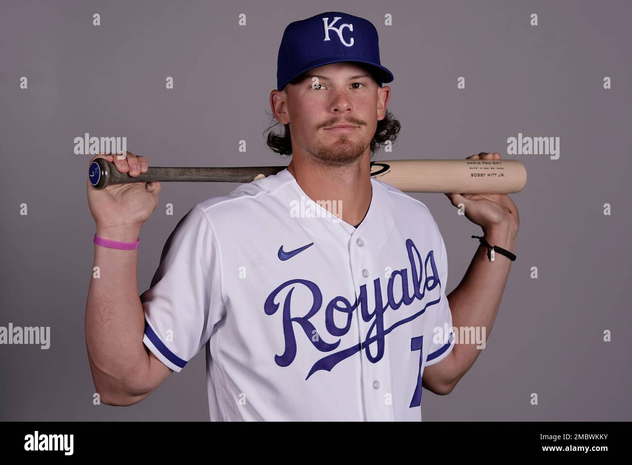 This is a 2022 photo of Bobby Witt Jr. of the Kansas City Royals ...