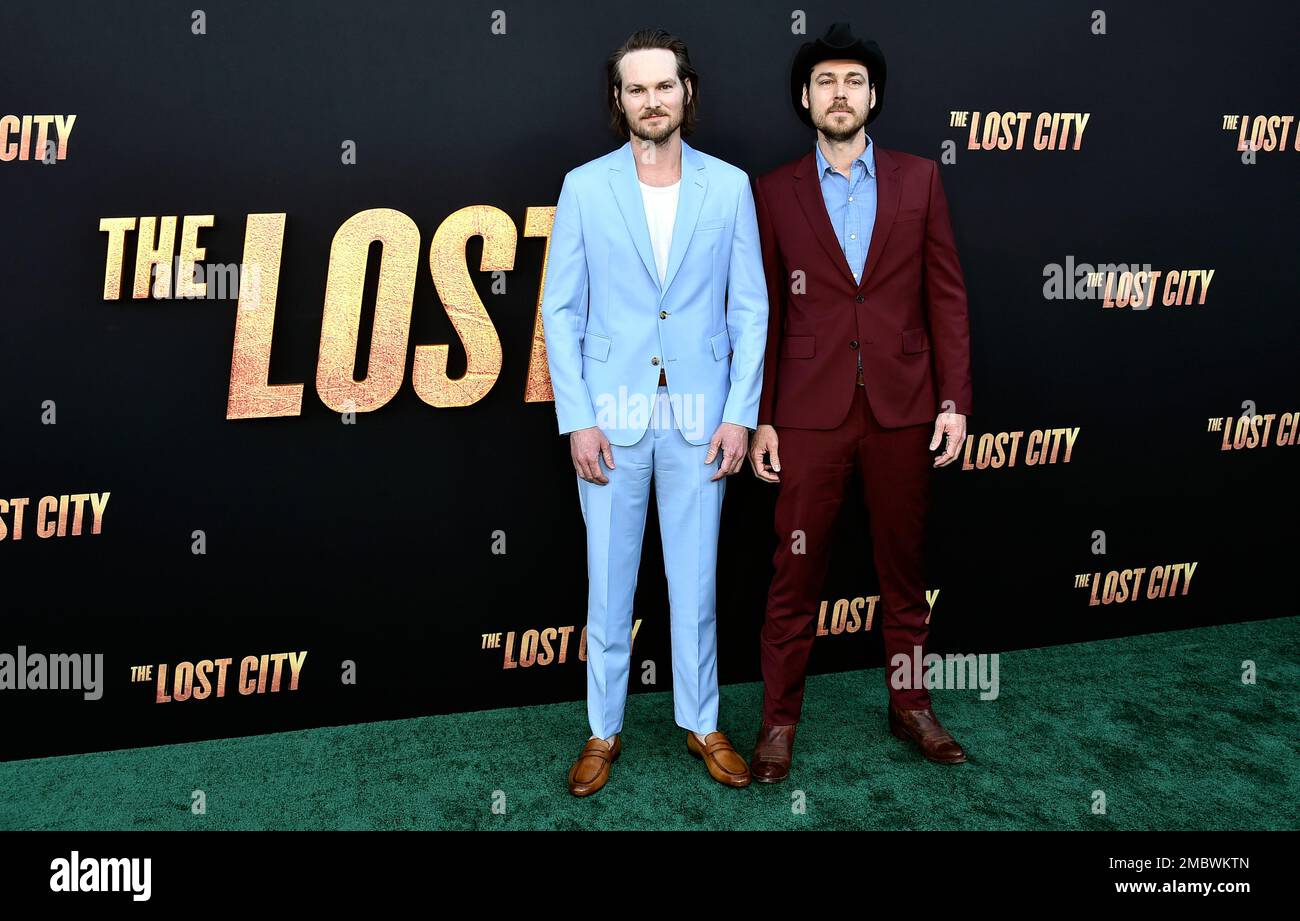 Adam Nee, left, and Aaron Nee arrive at the Los Angeles premiere of ...
