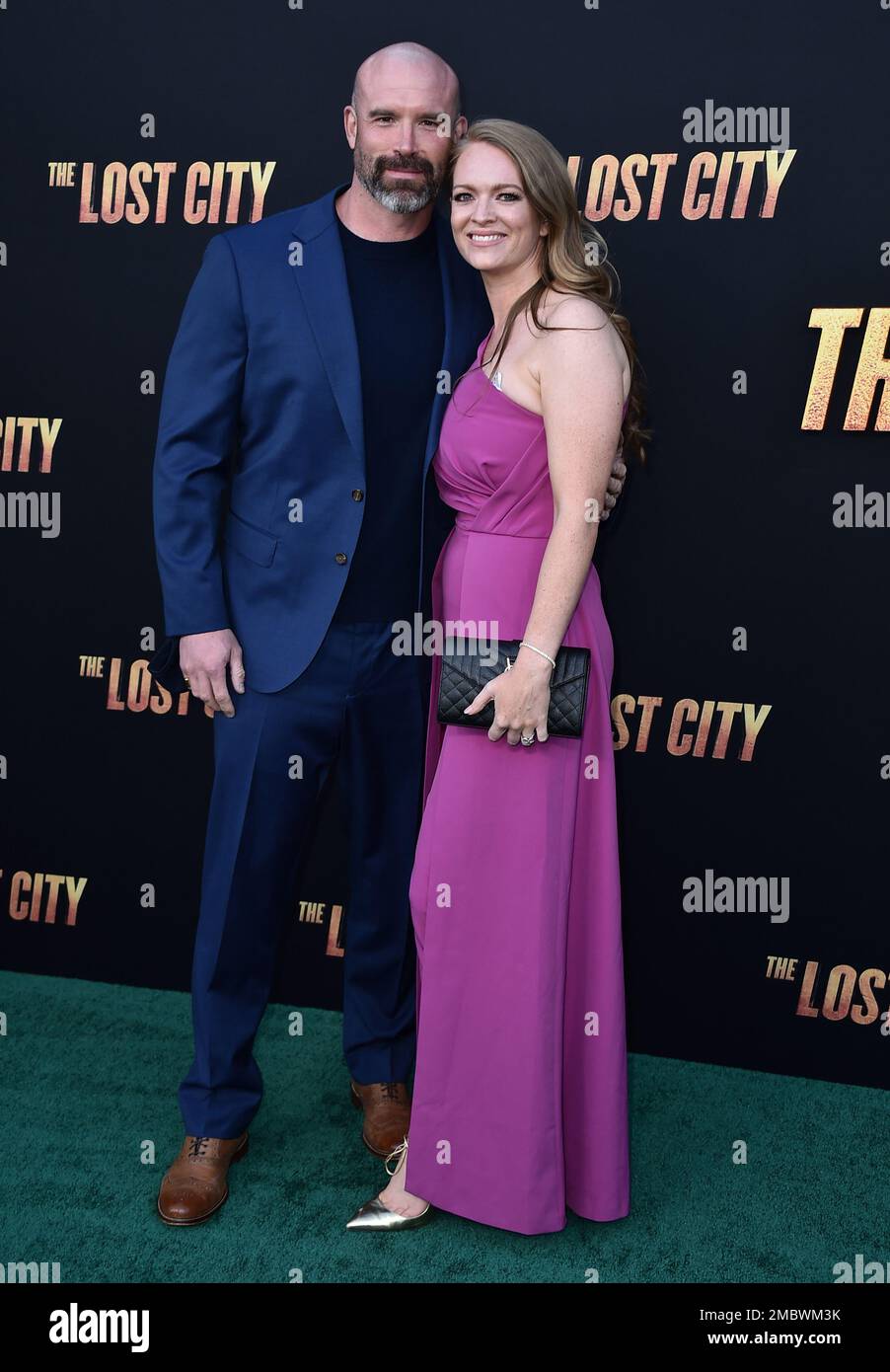Thomas Forbes-Johnson arrives at the Los Angeles premiere of "The Lost City," Monday, March 21 ...