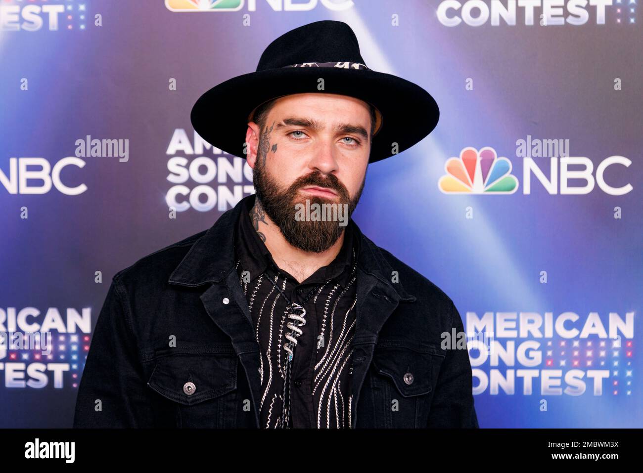 Hueston arrives at the series premiere of "American Song Contest" on ...