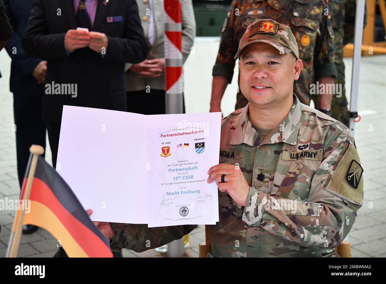 The 18th Combat Sustainment Support Battalion Commander, U.S. Army Lt ...