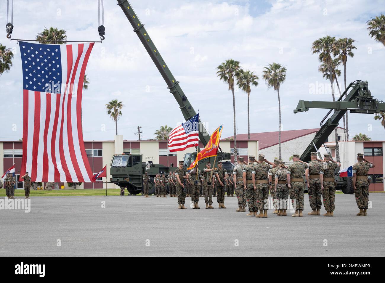 U.S. Marines with 1st Landing Support Battalion, 1st Marine Logistics ...