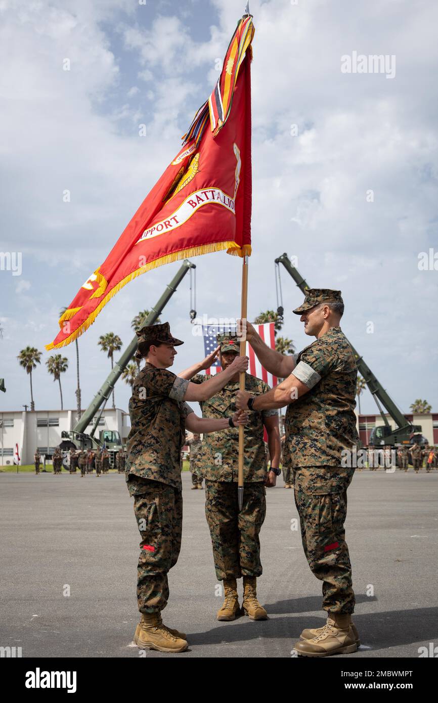 U.S. Marine Corps Lt. Col. Jonathan L. Peterson, outgoing commanding ...