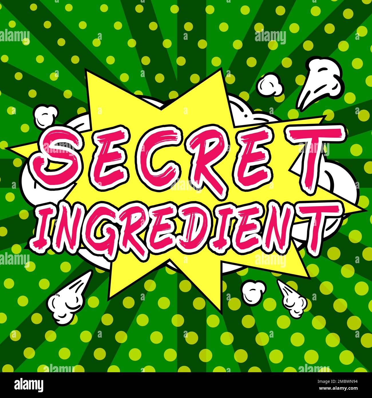 Hand writing sign Secret Ingredient. Business overview special ...