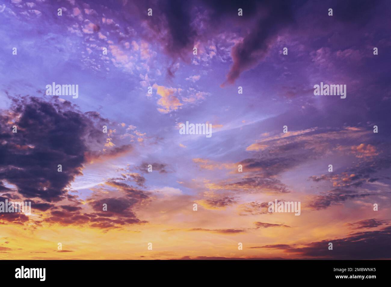 Amazing Color Effect Of Cloud. Natural Bright Dramatic Sky Background ...