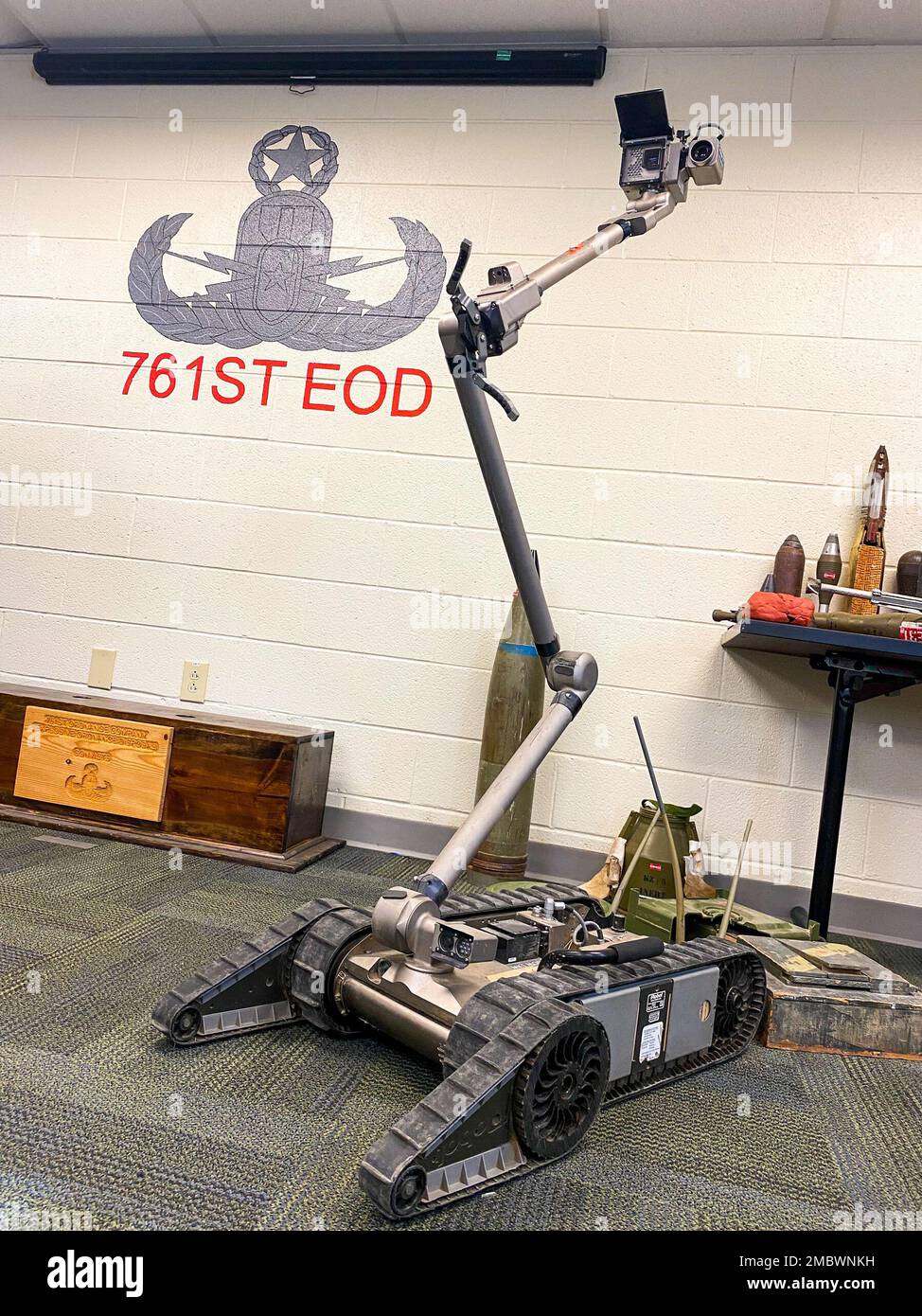 One of Fort Sill's 761st EOD Company's remote controlled robots used to ...