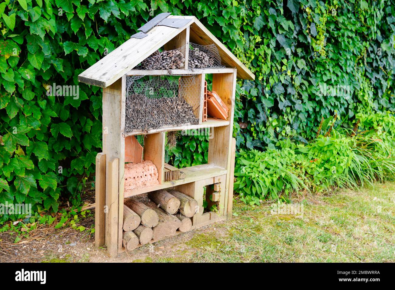 Wood insect house decorative bug wooden hotel ladybird bee home for ...