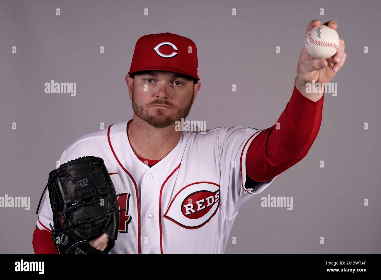 This is a 2022 photo of Justin Wilson of the Cincinnati Reds baseball ...