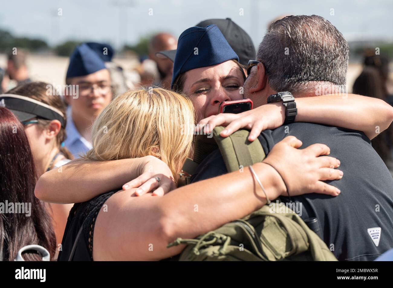 A U.S. Space Force Guardian is reunited with her family after a basic ...