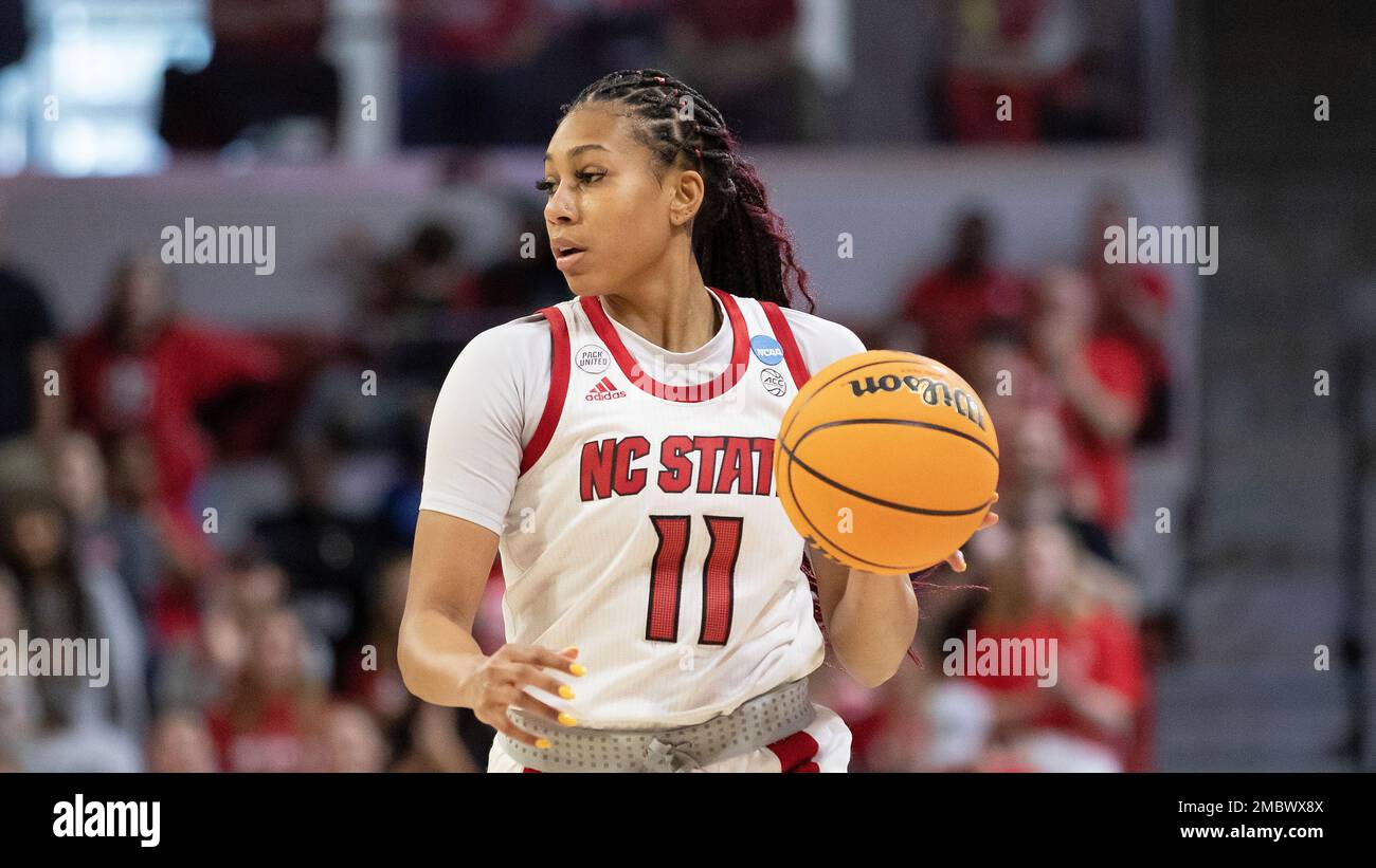 North Carolina State's Jakia Brown-Turner (11) handles the ball during ...