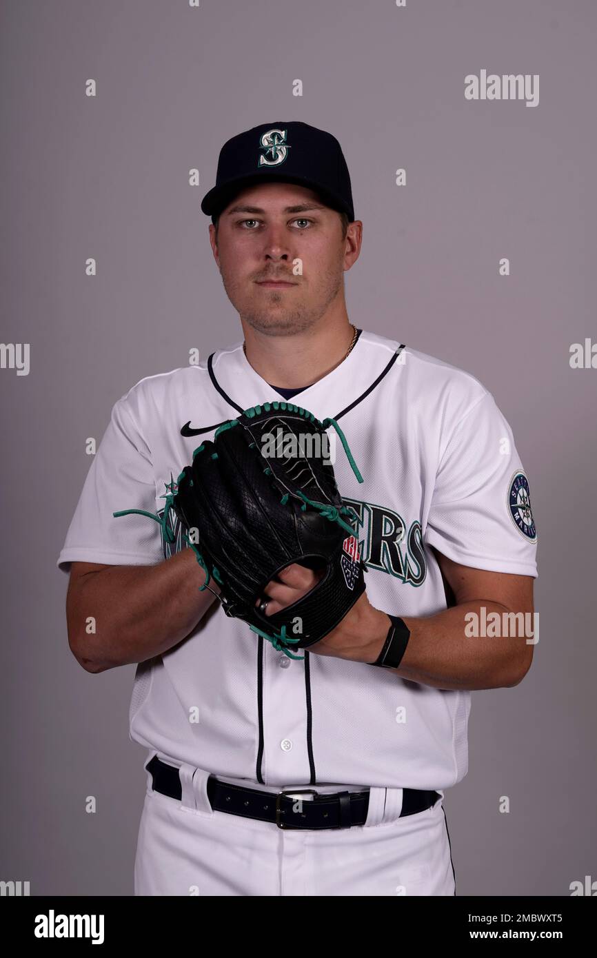 This is a 2022 photo of Eric Swanson of the Seattle Mariners baseball ...