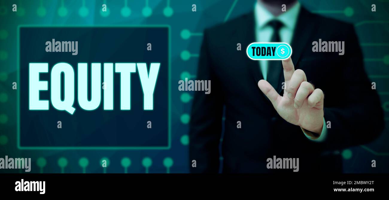 Inspiration showing sign Equity. Business concept quality of being fair ...