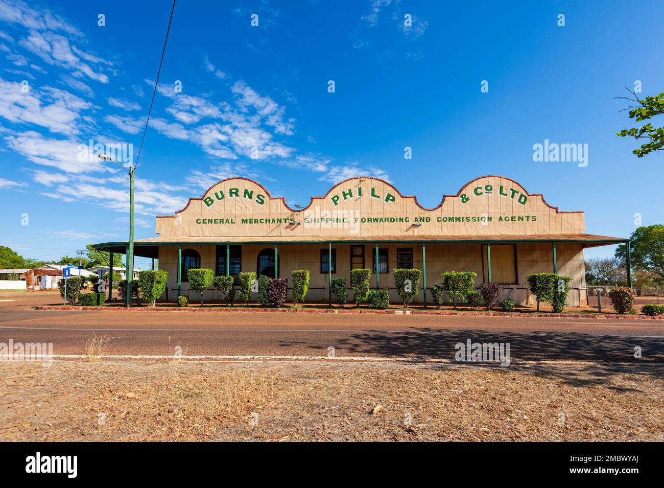 Historic Burns Philp and Co. Building in Normanton, a small town in the ...