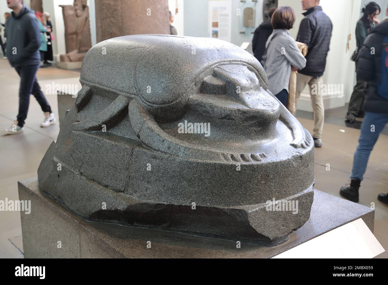 Ancient colossal Egyptian scarab beetle sculpture, probably ...