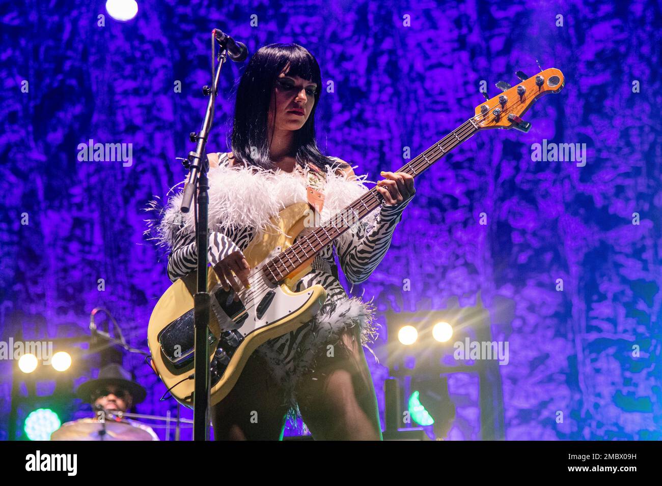 Laura Lee of Khruangbin performs at the Innings Festival at Raymond ...