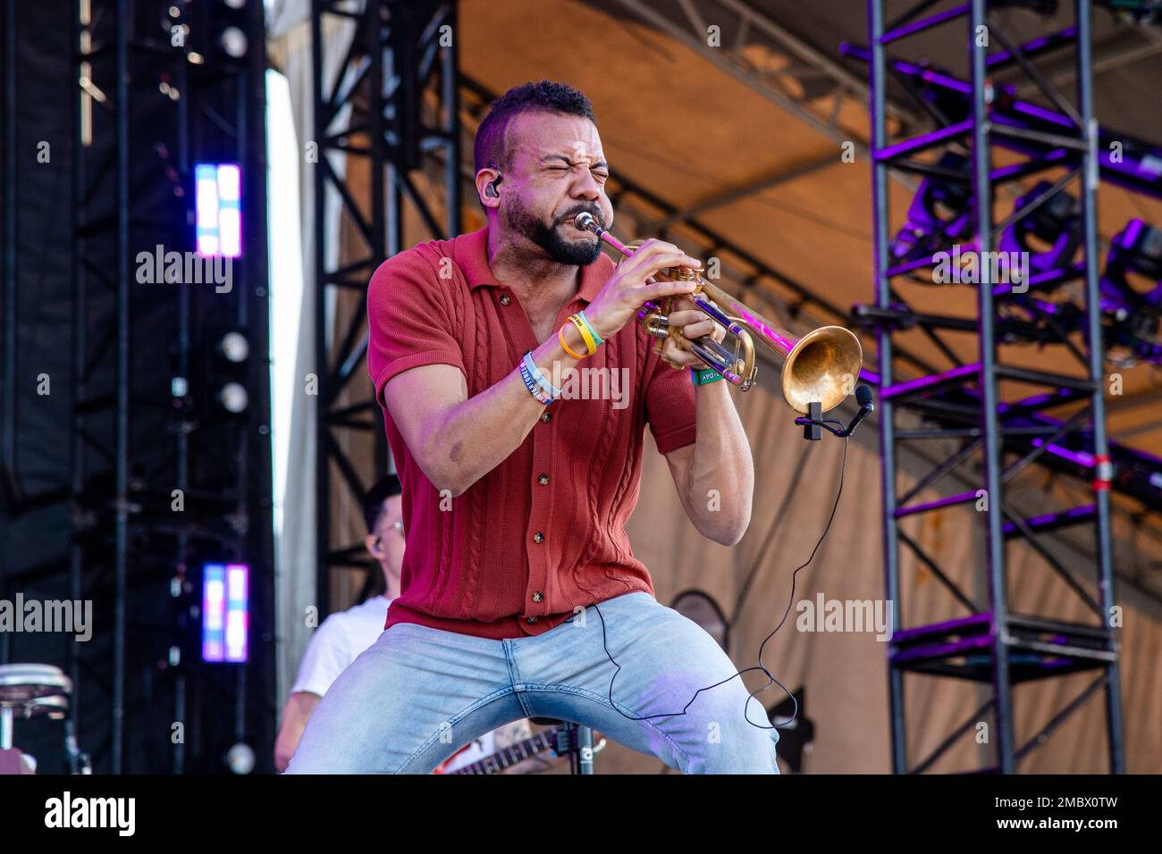 Jon Lampley of O.A.R. performs at the Innings Festival at Raymond James ...