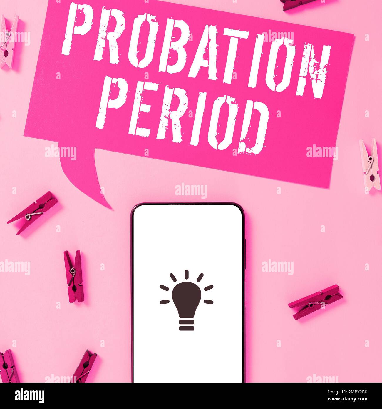 Conceptual display Probation Period. Business approach focused and ...