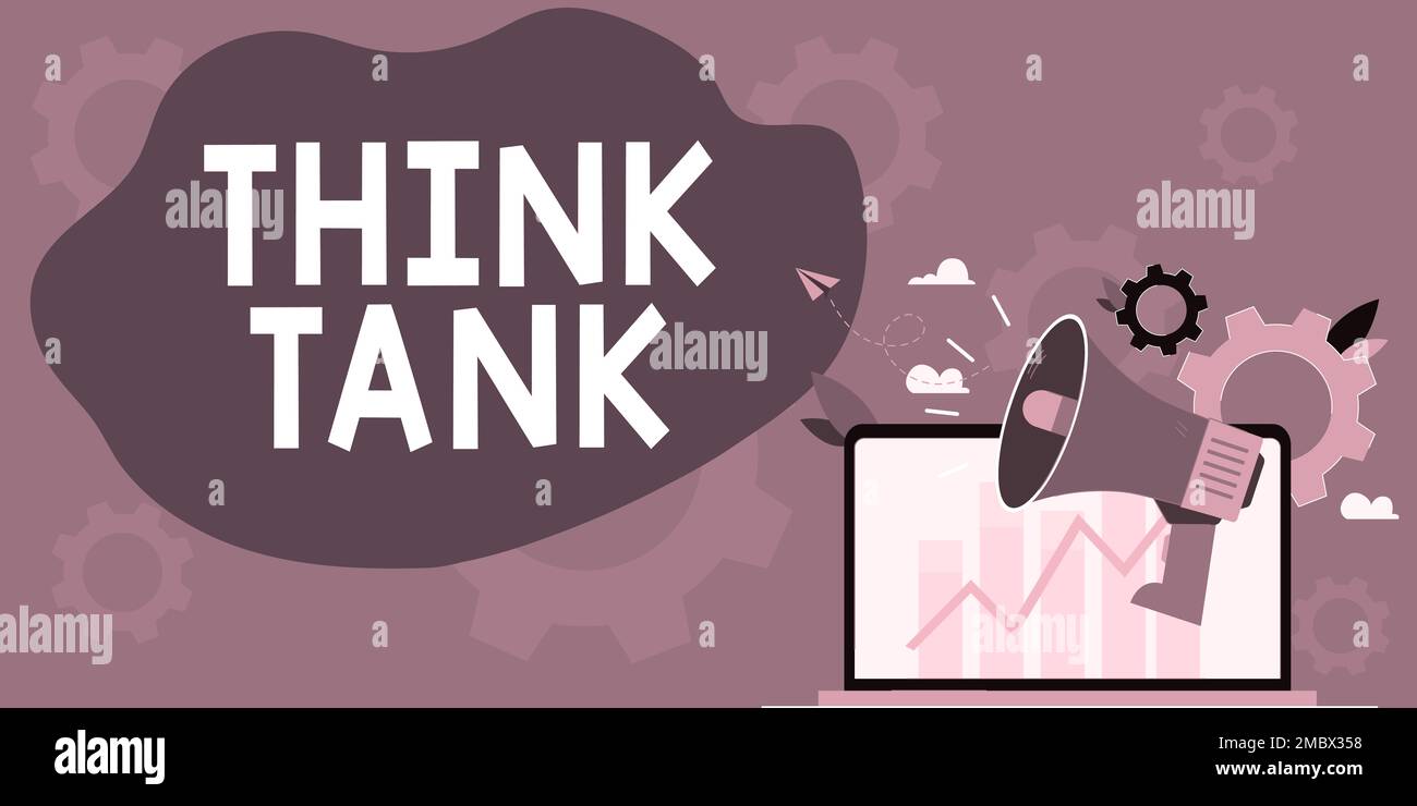 Handwriting text Think Tank. Concept meaning Thinking of Innovative ...