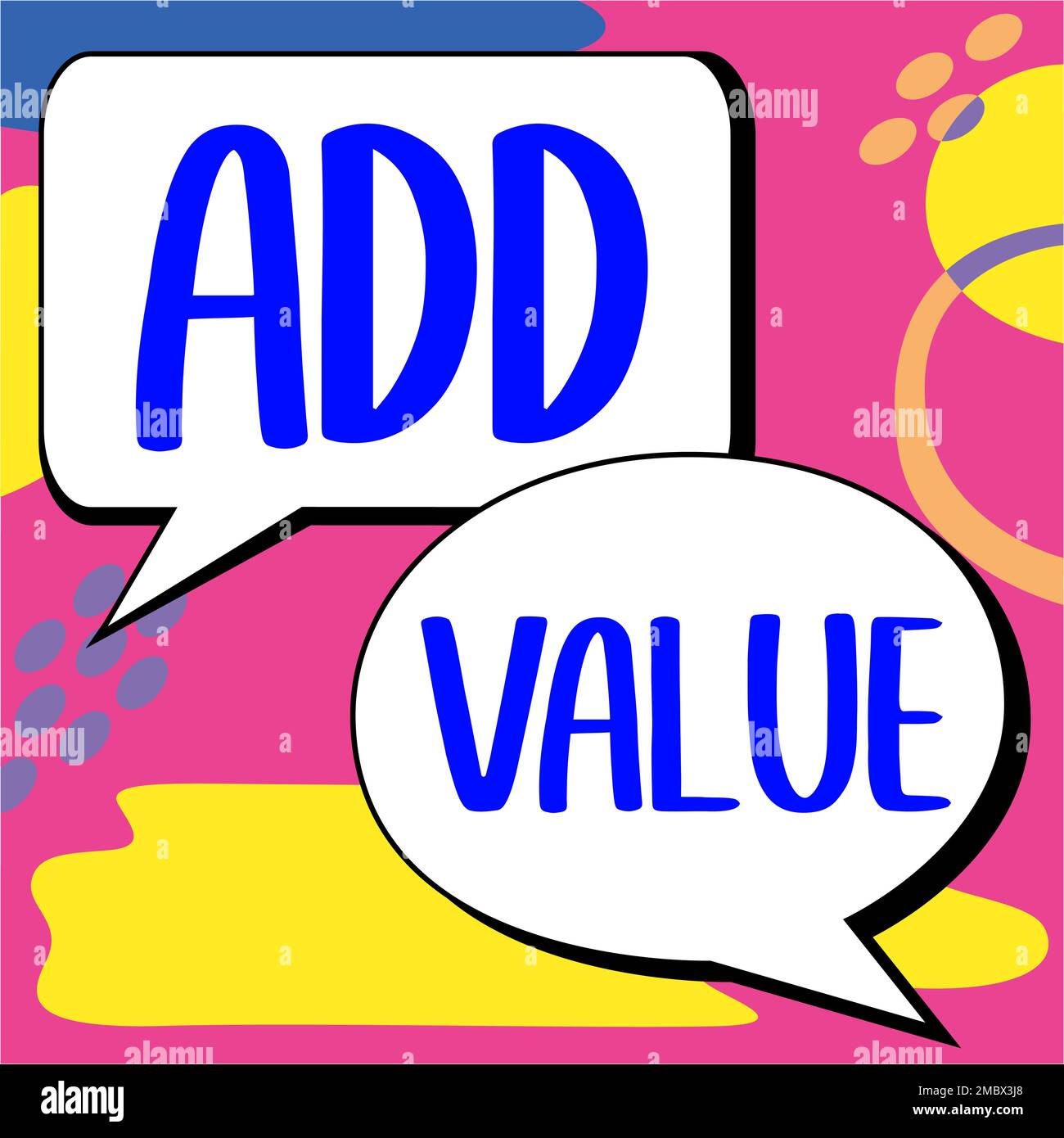 Conceptual caption Add Value. Concept meaning an improvement or ...